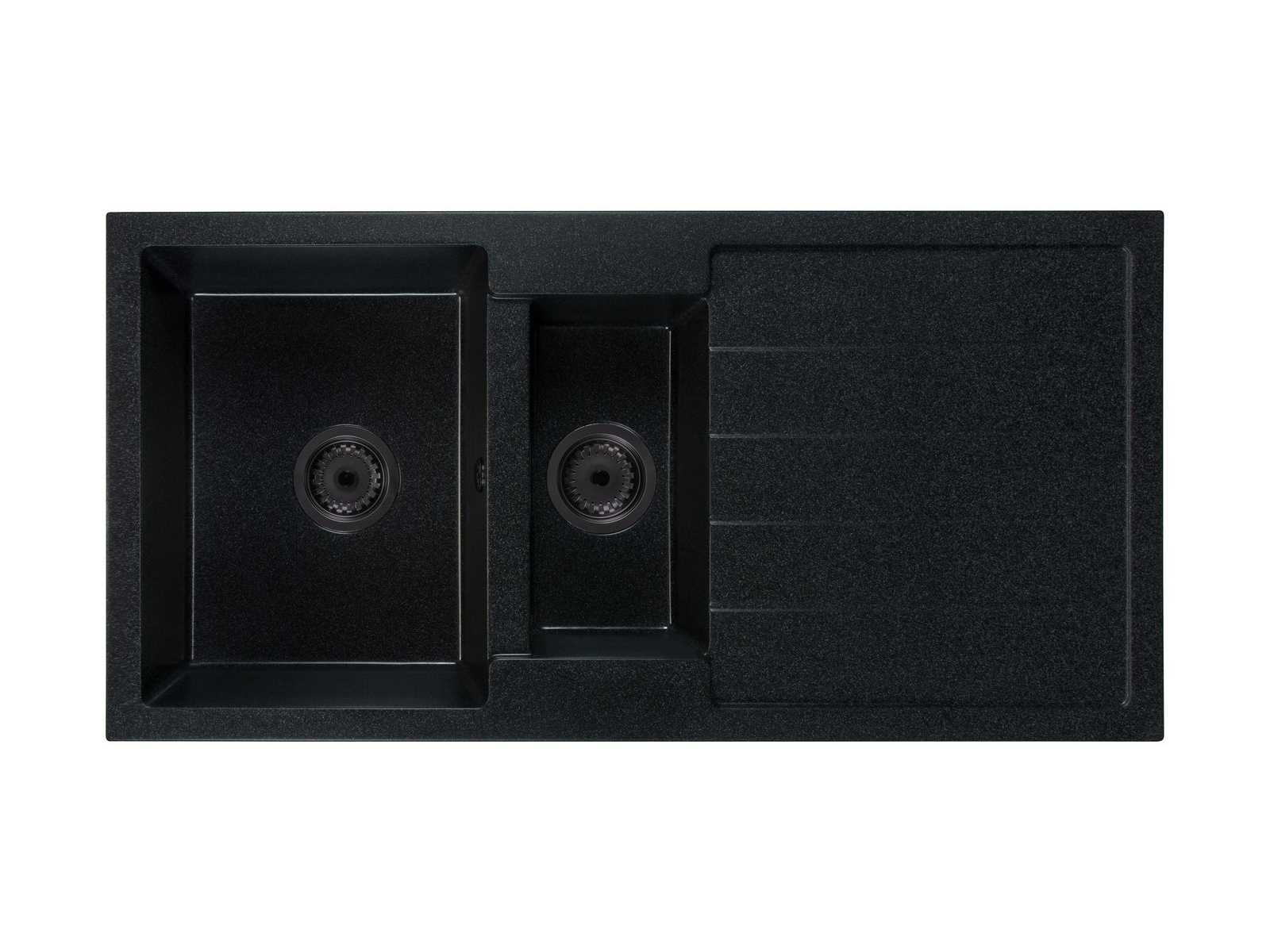 Kuhinjski sudoper Yuxur (crna + tekstura) (sa 3 otvora za baterije) (D ...